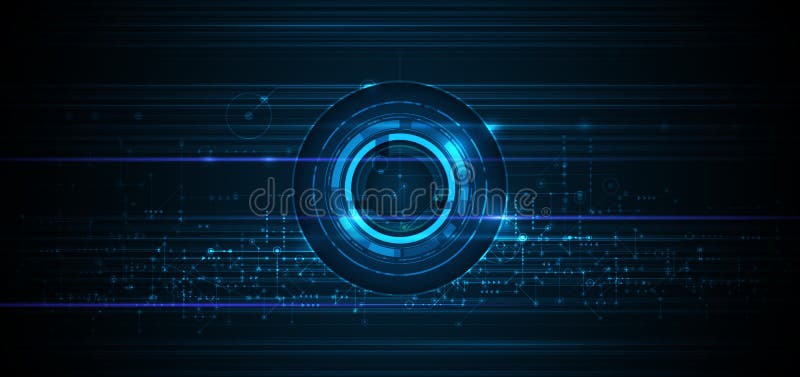 Vector Abstract Modern Integrated Technology. Illustration Graphic ...