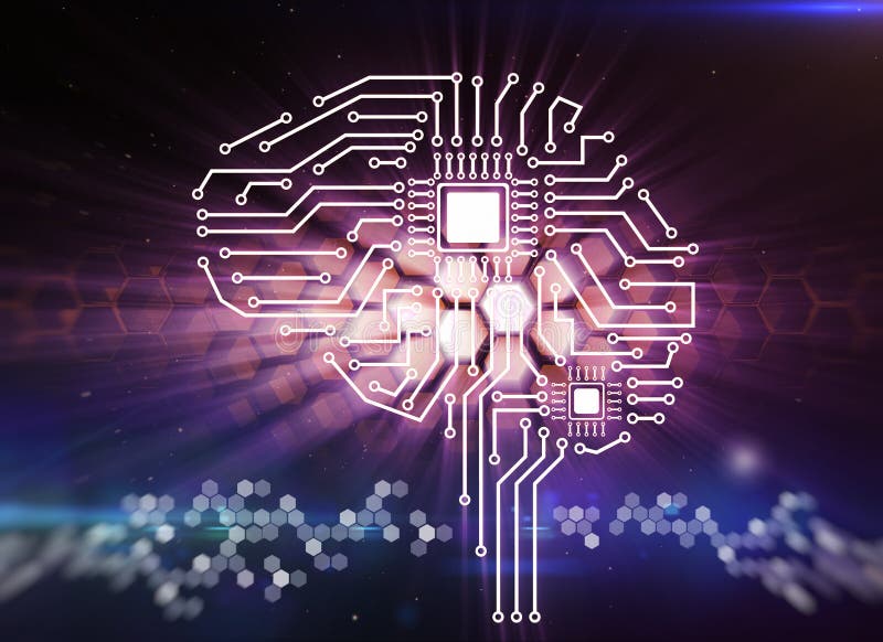 Circuit Board in the Form of the Human Brain Stock Illustration ... Circuit Board in the Form of the Human Brain Stock Illustration ...