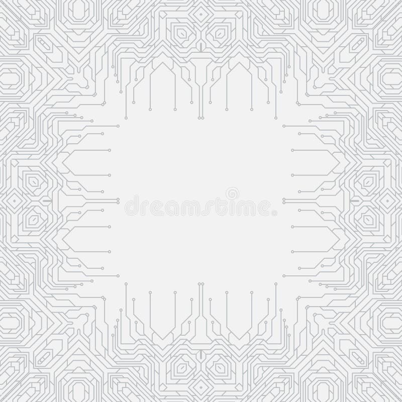 Circuit board frame. stock vector. Illustration of high - 75293566