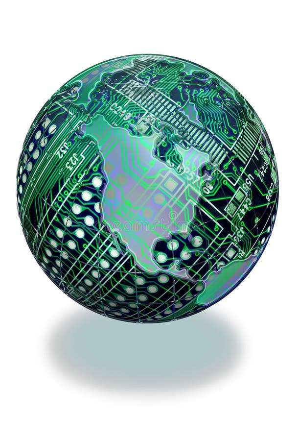 Spherical Circuit 2 stock illustration. Illustration of round - 90866