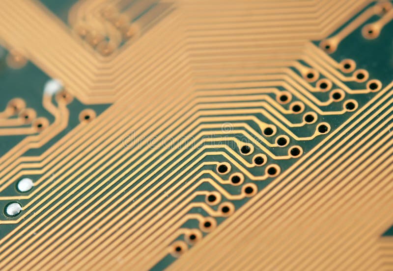 Gold circuit board stock photo. Image of isolated, complexity - 6205358