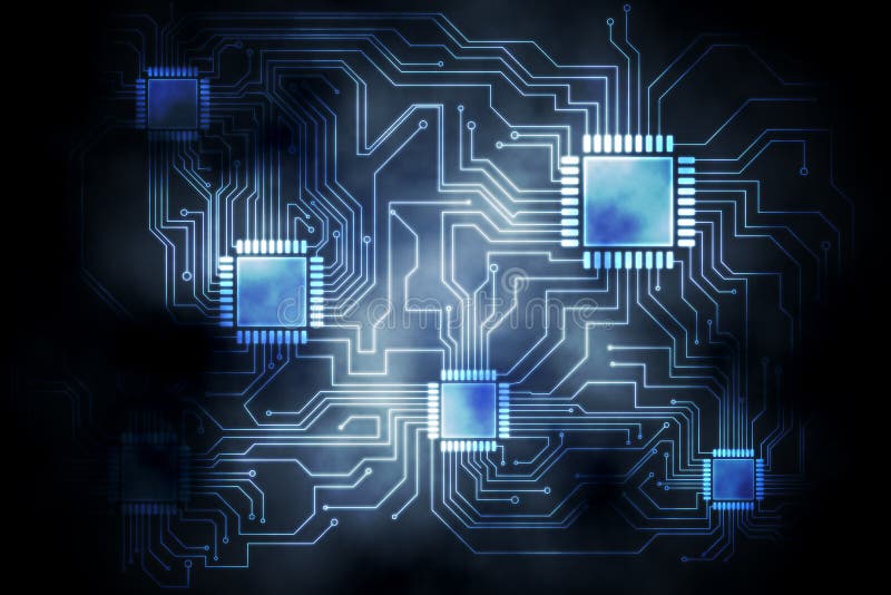 Circuit board graphic stock illustration. Illustration of generated ...