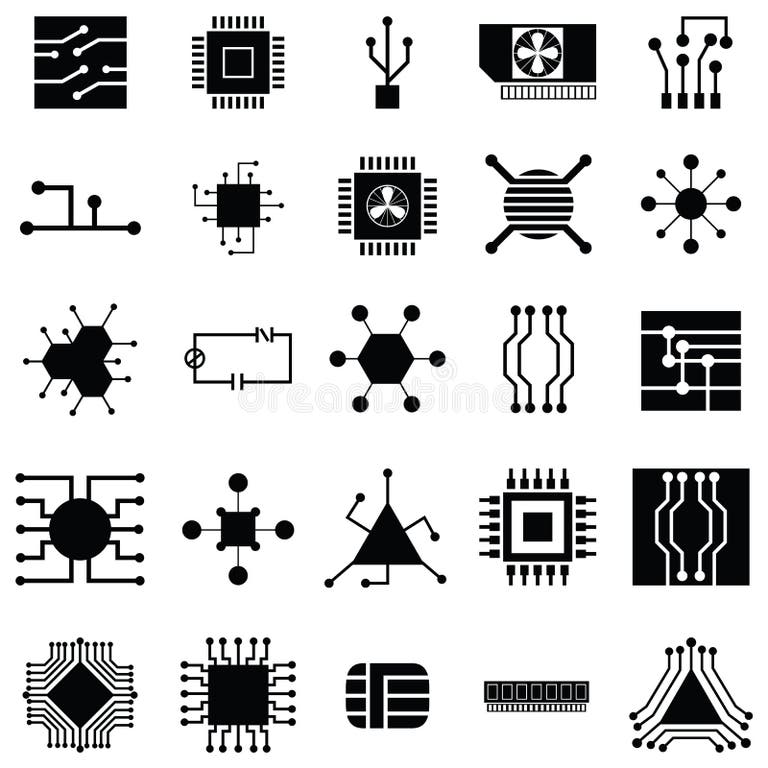Circuit Board Icon Stock Illustrations – 43,887 Circuit Board Icon ...