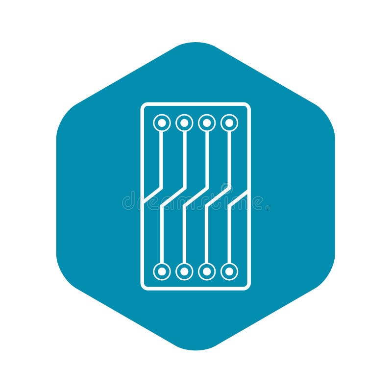 Circuit board icon simple stock vector. Illustration of device - 149420731