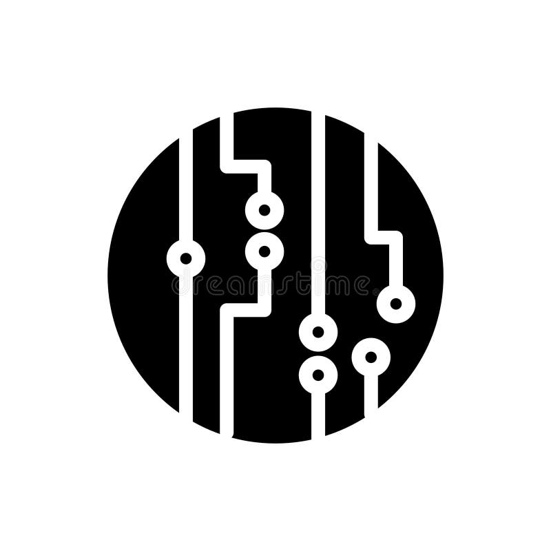 Circuit Board Icon Vector Design Template Stock Vector - Illustration ...