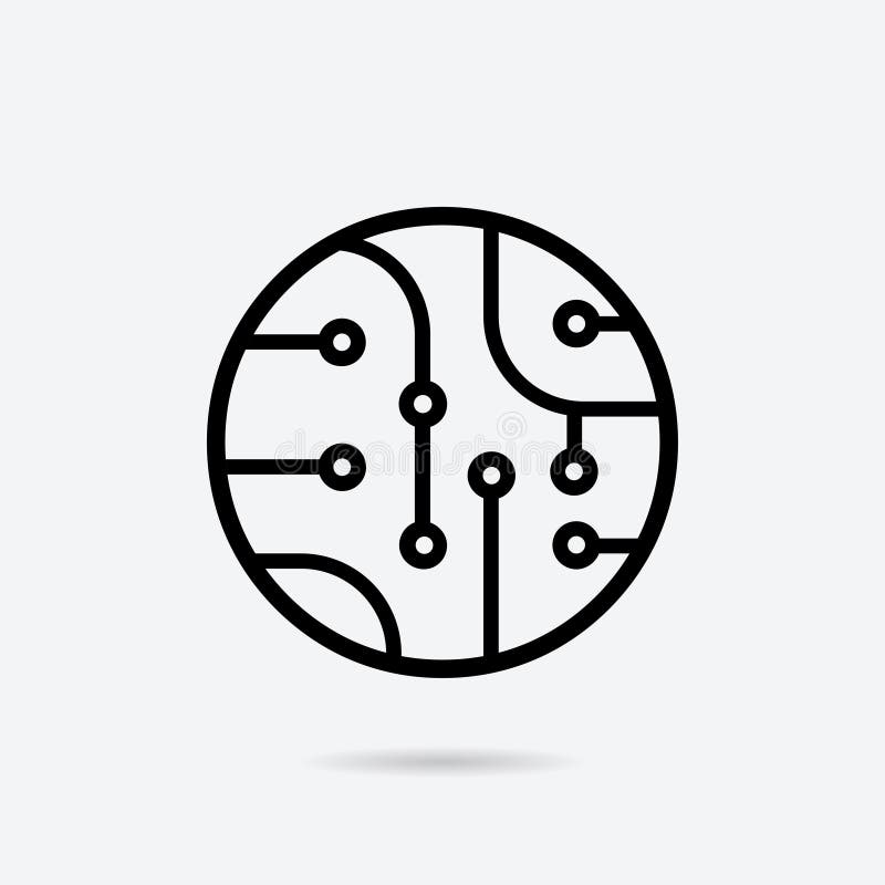 Circuit Board Icon Vector, Technology Vector Icon. for Your Web Site ...