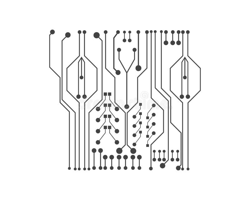 Circuit Board Illustration Technology Vector Stock Illustration ...