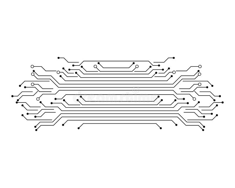 Circuit Board Lanes Abstract Communication Technology Vector Background ...