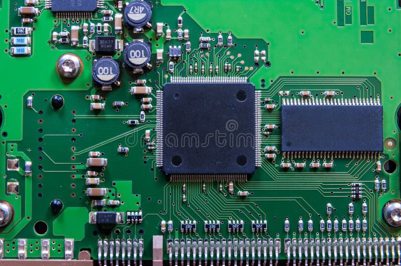 Circuit board stock image. Image of board, pattern, capacitor - 92935371