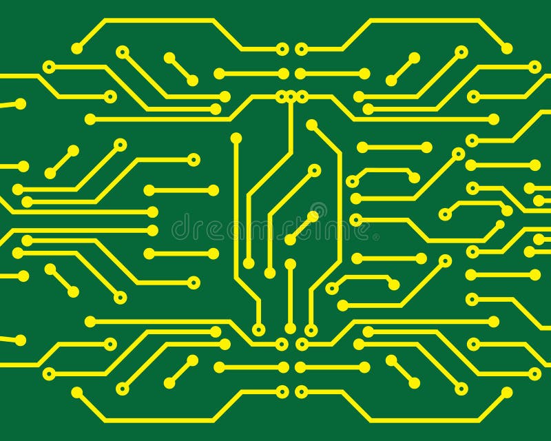 Circuit Board Line Background Concept Design Illustration Stock Vector ...