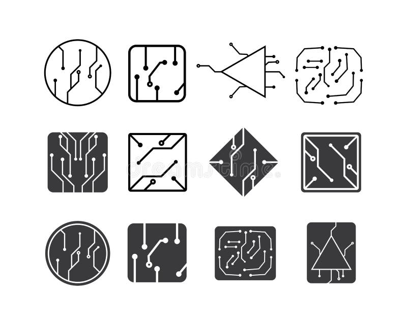 Circuit Board Line Concept Design Illustration Stock Vector ...