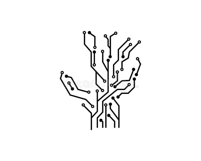 Circuit Board Line Concept Design Illustration Stock Vector ...