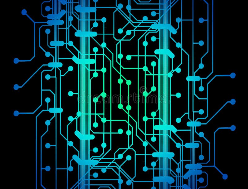 Circuit Board, Red Abstract Lights Background ,banner, Border Stock ...