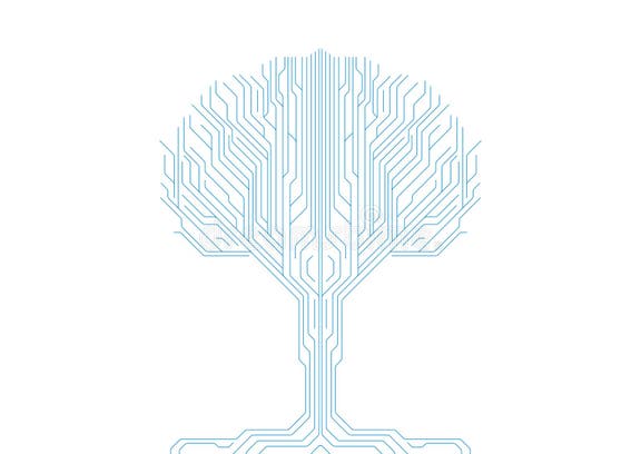 Circuit Board Tree Shape Stock Illustrations – 357 Circuit Board Tree ...