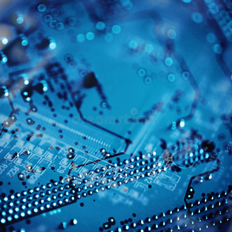 Circuit Board, Microchip stock photo. Image of bokeh - 60328362