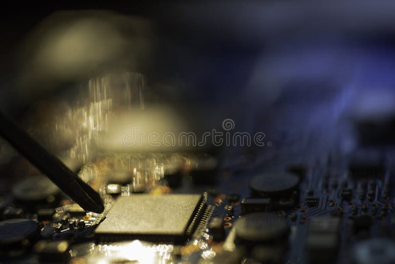 Circuit Board.Motherboard Digital Chip. Electronic Computer Hardware ...