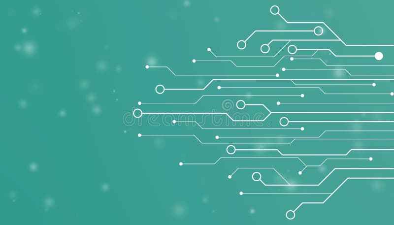 Circuit Board Pattern for Digital Abstract Technology Background ...
