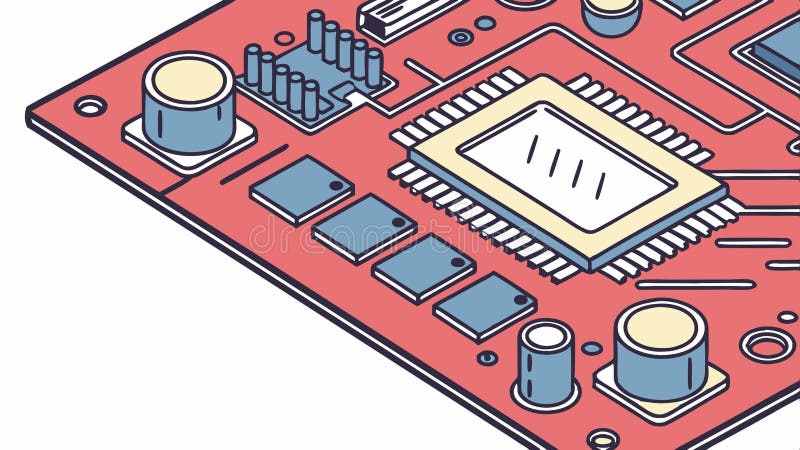 Circuit Board Pattern, Technology Background, Electronic Texture Vector ...