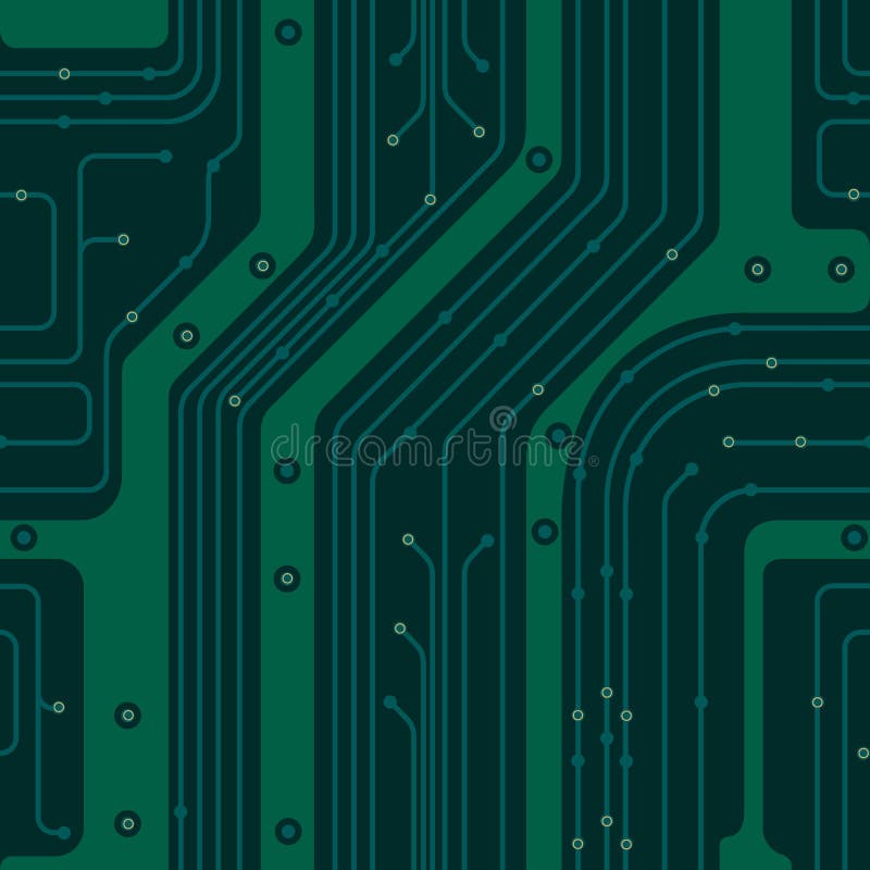 Seamless Texture - Electronic Circuit Board Stock Vector - Illustration ...