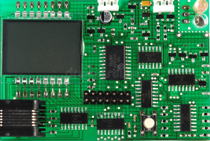 Circuit Board PCB stock image. Image of macro, integrated - 8644703