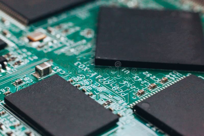 Circuit Board Repair. Electronic Hardware Modern Technology Stock Photo ...