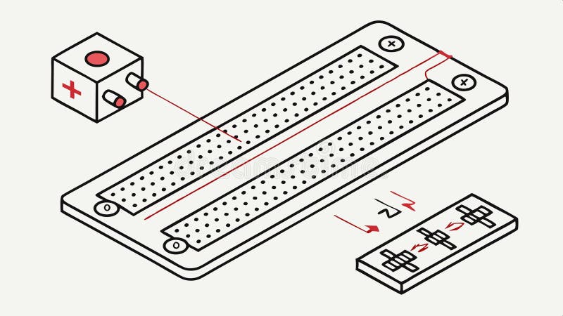 Circuit Board Ruler Illustration, Technical Design and Engineering Tool ...