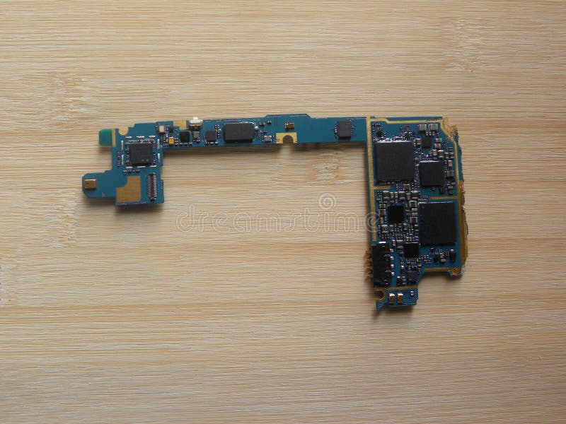 Circuit Board of Cell Phone Stock Photo - Image of electrical, back ...