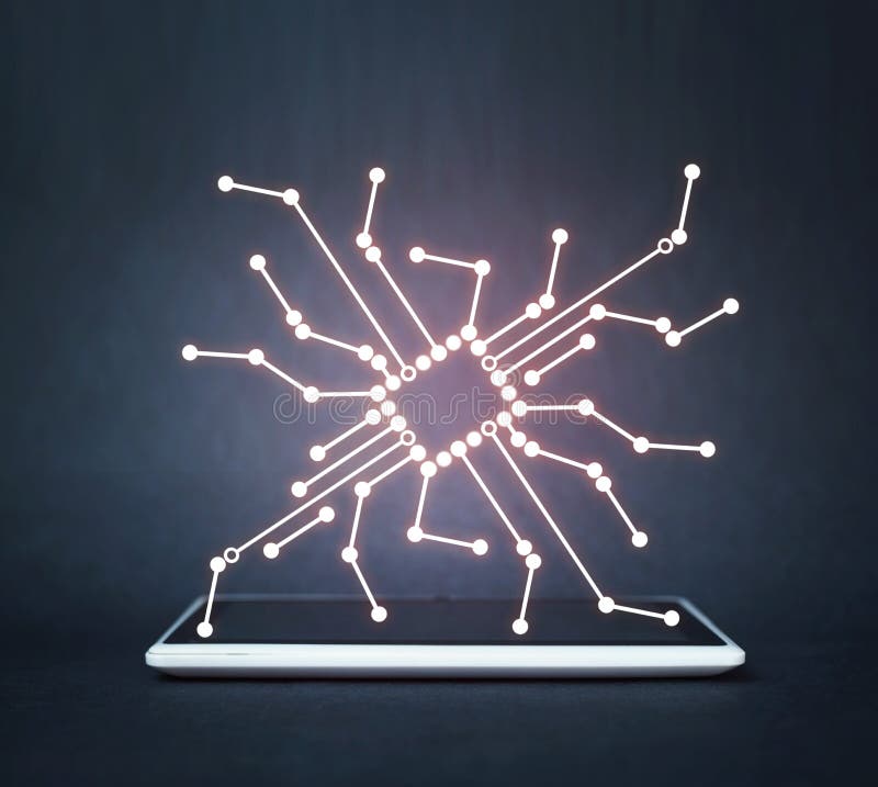 Circuit Board on Tablet. Technology Concept Stock Photo - Image of ...