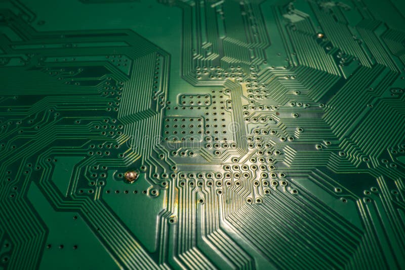 Circuit Board. Technological Electronic Plate with Roads and Other ...