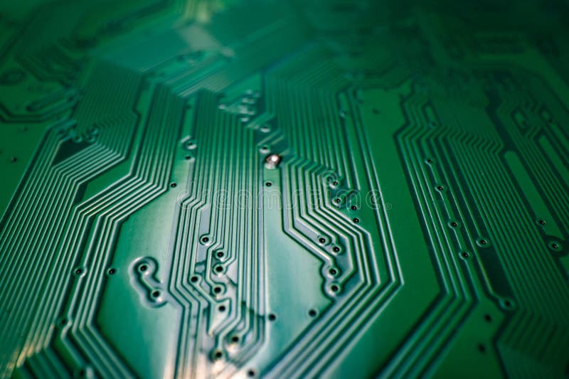 Circuit Board. Technological Electronic Plate with Roads and Other ...