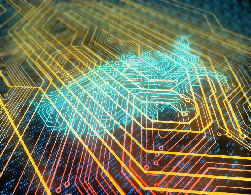 Circuit Board Technology, American Map, Electronic Data Transmission ...