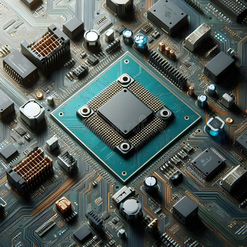 Circuit Board. Technology Background Central Computer Processors CPU ...