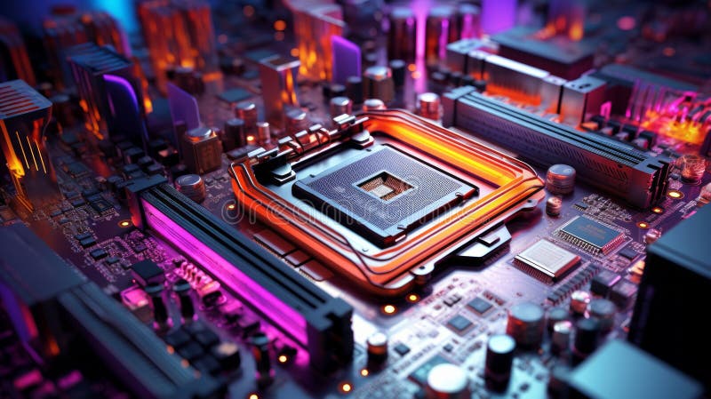 Circuit Board. Technology Background. Central Computer Processors CPU ...
