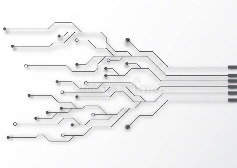 Circuit Board Technology Background Stock Vector - Illustration of ...