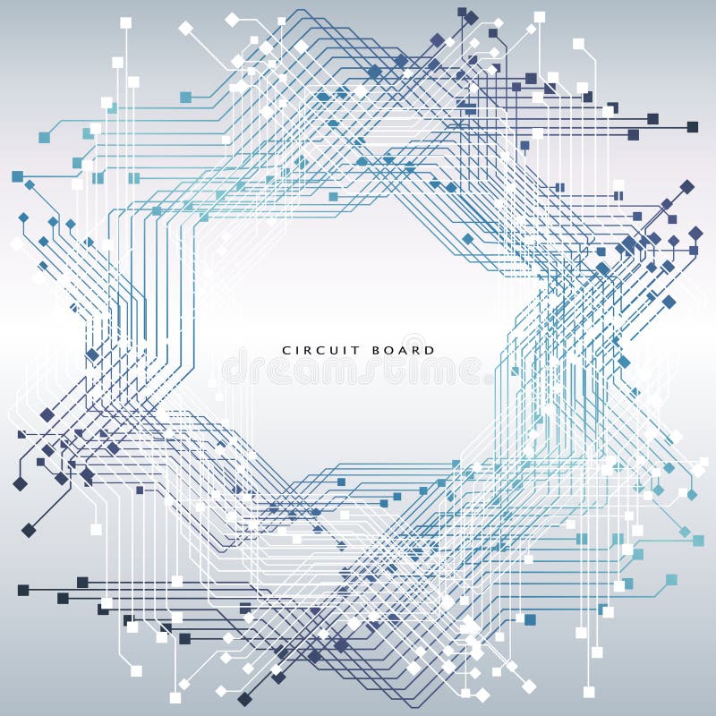 Circuit Board, Technology Background. Vector Illustration. Stock ...