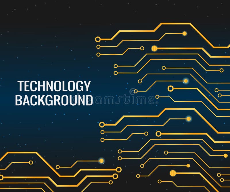 Board Circuit Gold Vector Stock Illustrations – 1,204 Board Circuit ...