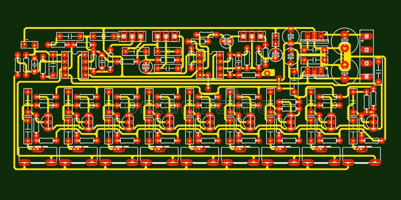 Circuit Board. Technology Template. Vector Illustration. Stock Vector ...