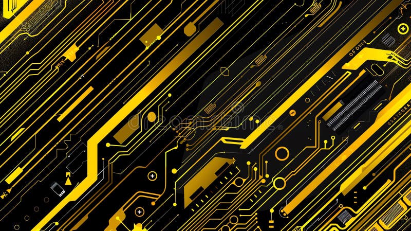Circuit Board Texture with Abstract Lines, Perfect for Tech Themed ...