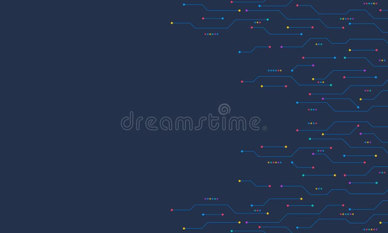 Circuit Board Texture with Communication Technology Concept. Creative ...