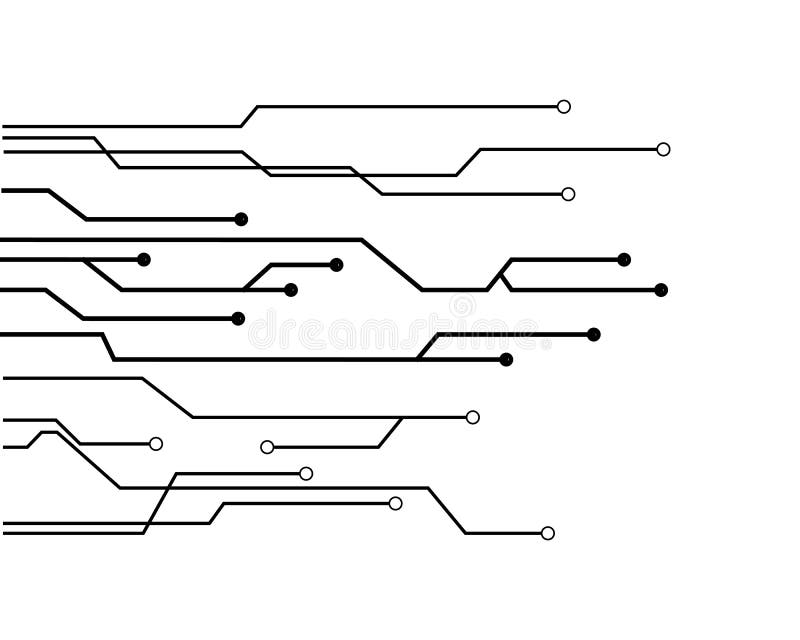 Circuit board vector stock vector. Illustration of communication ...
