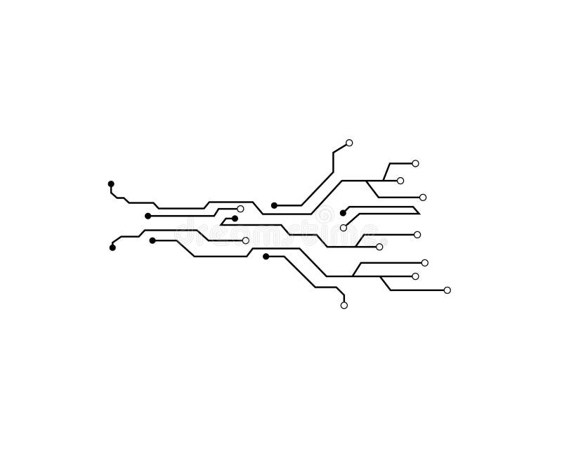 Circuit board vector stock illustration. Illustration of lines - 127650811