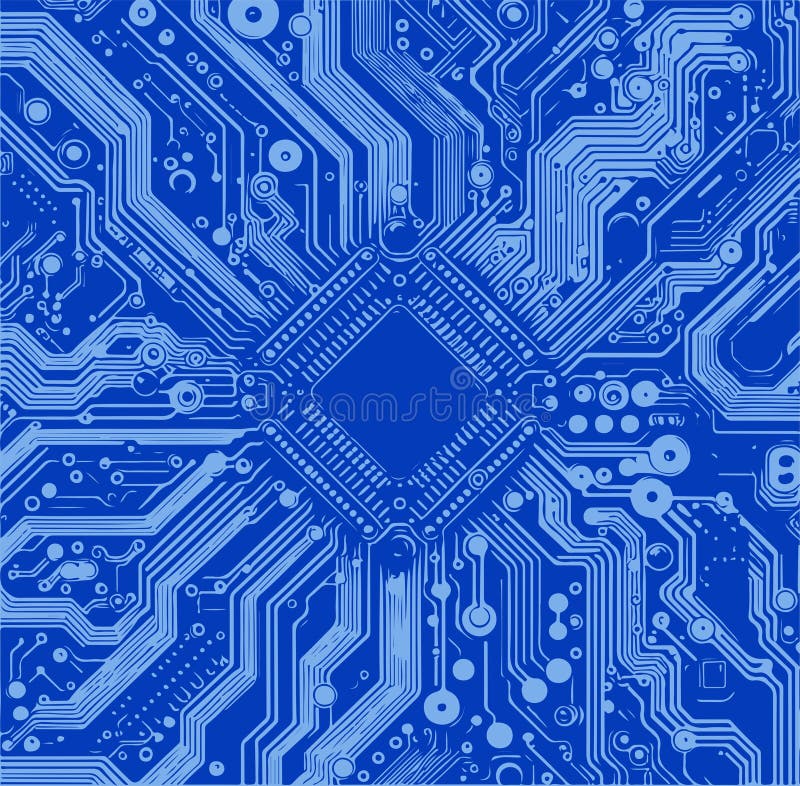 Circuit Board Vector Background Texture Computer Machine Technology ...