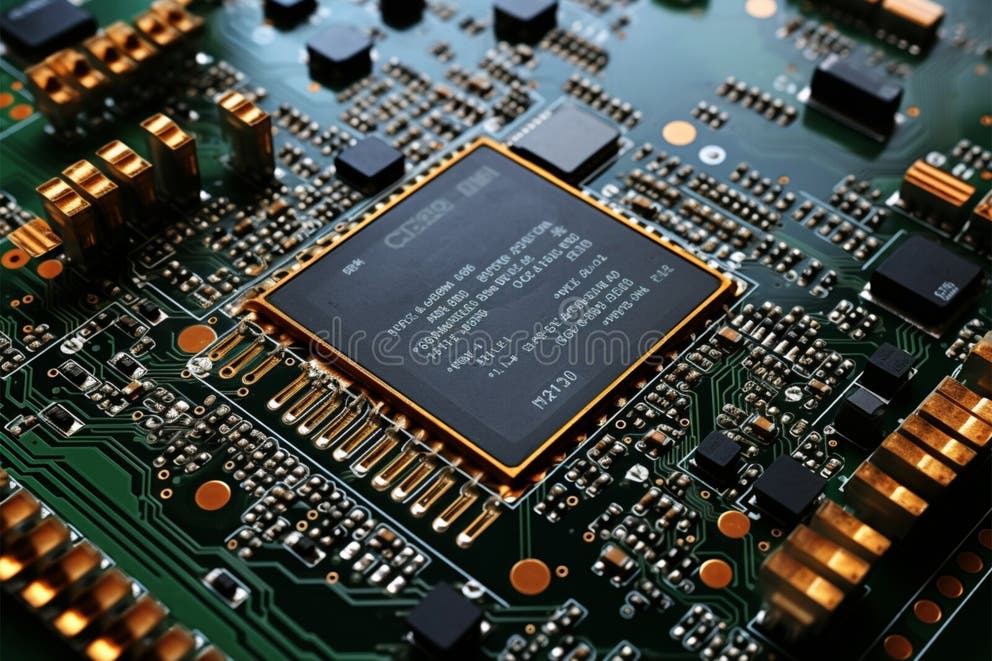 Circuit Boards Integrate ICs, RAMs, EEPROMs, and Capacitors for ...