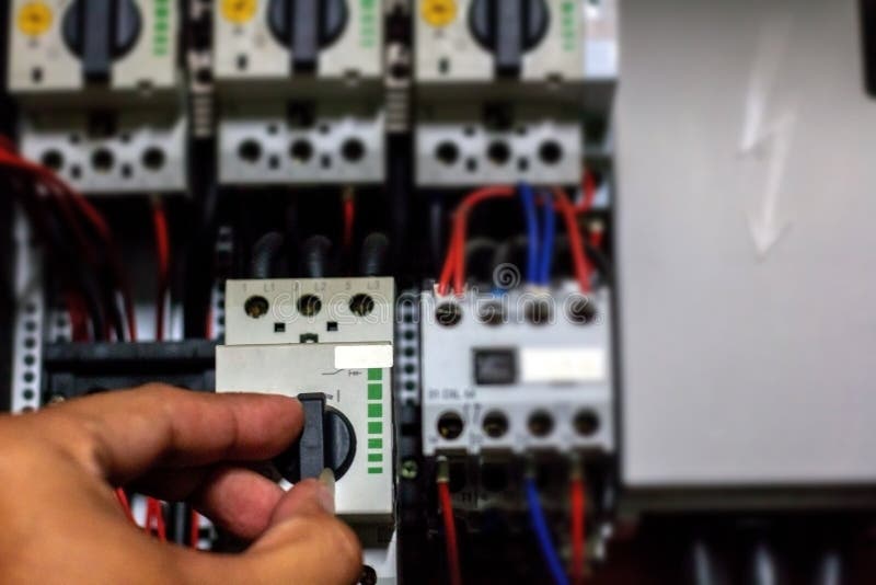 Circuit breaker. stock photo. Image of cable, connect - 262282304