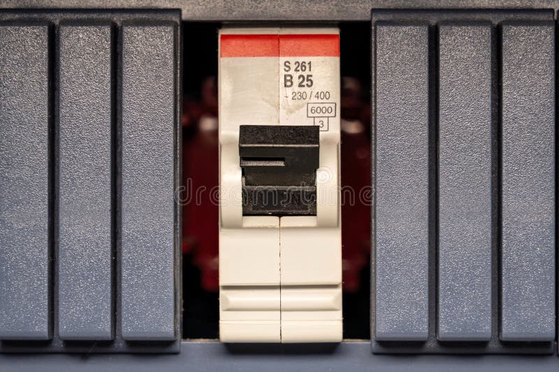 Circuit breaker stock photo. Image of cutout, voltage - 396418990