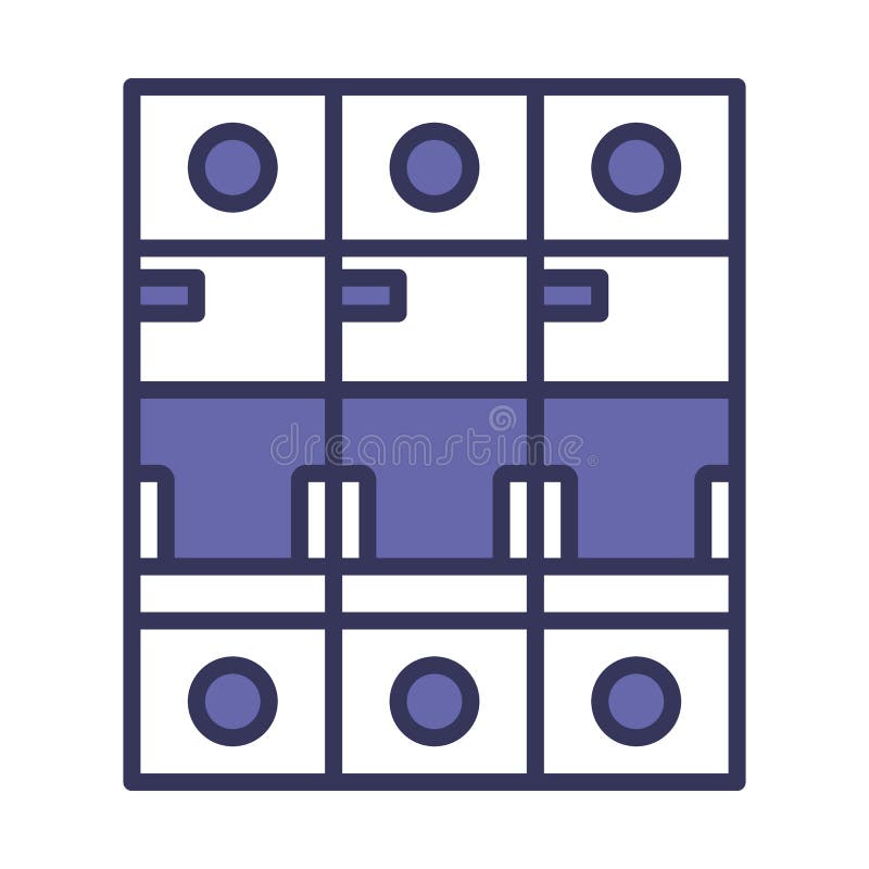 Circuit Breaker Icon stock vector. Illustration of electrician - 239797626