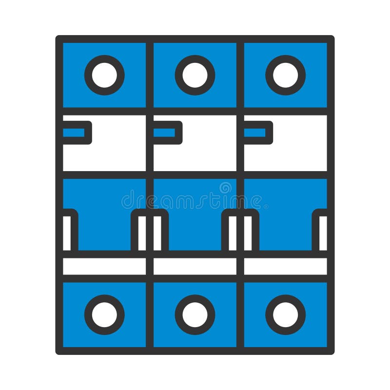 Circuit Breaker Icon stock vector. Illustration of cable - 254764399 Circuit Breaker Icon stock vector. Illustration of cable - 254764399