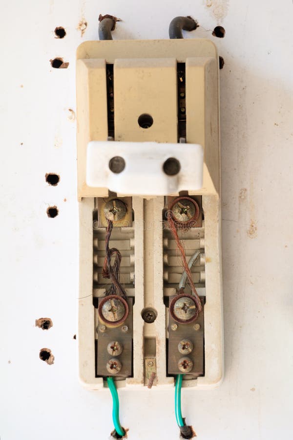 Circuit Breaker Old at Danger Stock Photo - Image of burnt, interrupt ...