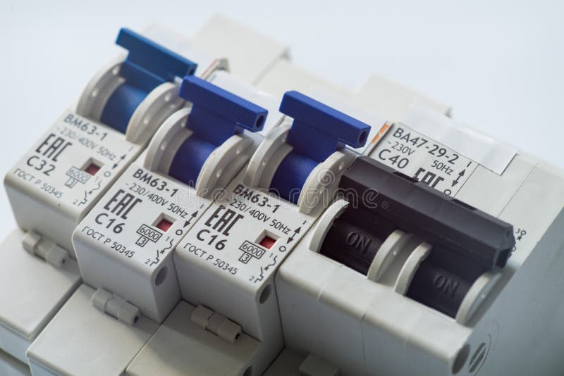 Selective Main Circuit Breaker Close Up Editorial Photography - Image ...