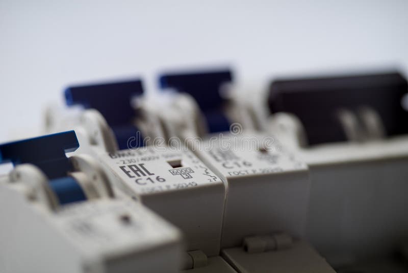 Selective Main Circuit Breaker Close Up Editorial Stock Photo - Image ...